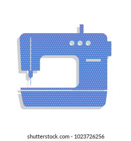 Sewing Machine Sign Vector Neon Blue Stock Vector (Royalty Free ...
