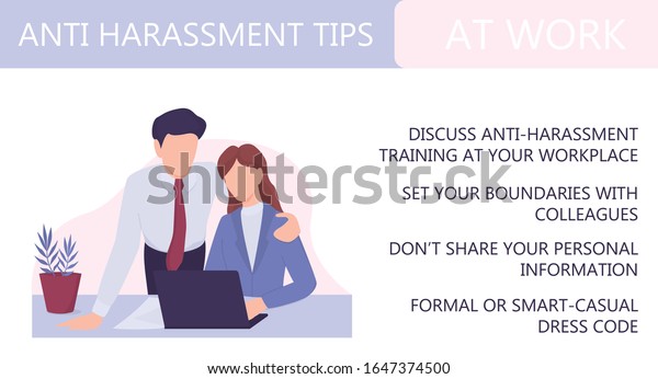 Sexual Assault Harassment Work Prevention Infographic Stock Vector ...