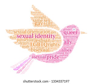 Sexual Identity Word Cloud On White Stock Vector (Royalty Free ...