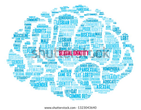 Sexual Identity Word Cloud On White Stock Vector Royalty Free