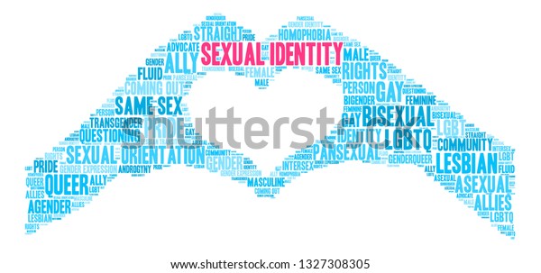 Sexual Identity Word Cloud On White Vector De Stock Libre De Regalías