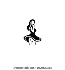 Vektor Stok Sexy Girl Logo Vector (Tanpa Royalti) 1020620656 | Shutterstock