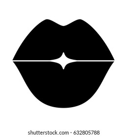Sexy Lips Icon Stock Vector (Royalty Free) 632805788 | Shutterstock