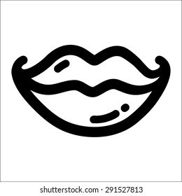Sexy Lips Vector Icon Stock Vector (Royalty Free) 291527813 | Shutterstock