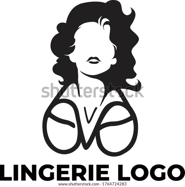 Sexy Logo Lingerie Swimsuit Brand Stock Vector Royalty Free 1764724283