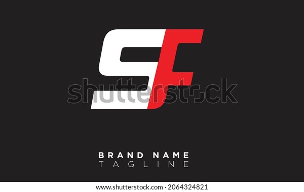 Sf Alphabet Letters Initials Monogram Logo Stock Vector (Royalty Free ...