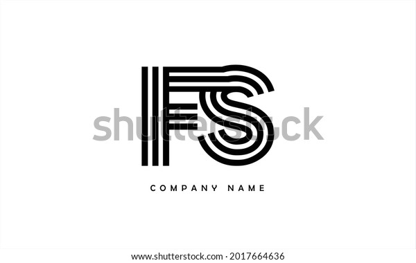 Sf Fs Alphabets Letters Logo Monogram Stock Vector (Royalty Free ...
