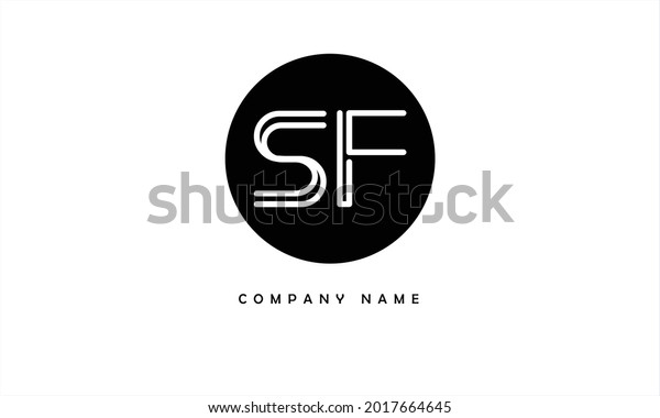 Sf Fs Alphabets Letters Logo Monogram Stock Vector (Royalty Free ...
