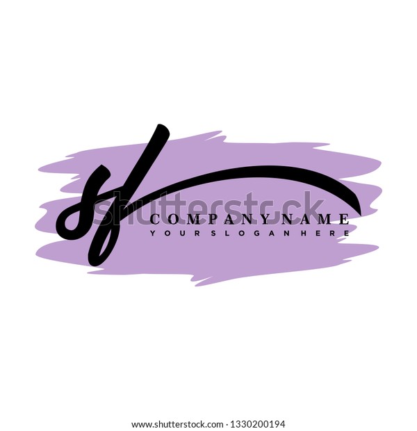 Sf Initial Signature Logo Handwriting Logo Stock Vector (Royalty Free ...