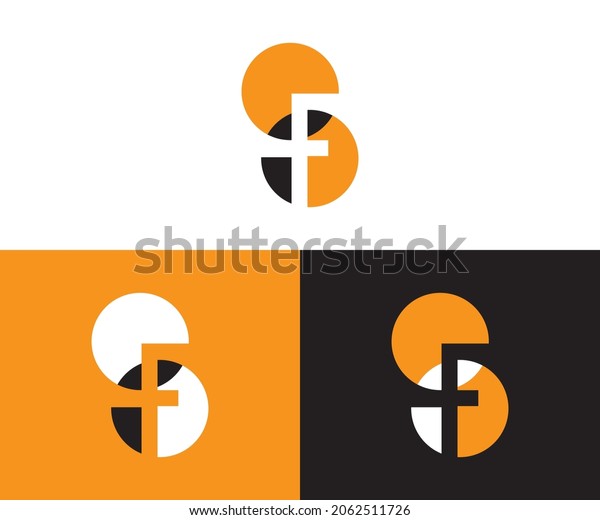 Sf Letter Initial Logo Design Template Stock Vector (Royalty Free ...