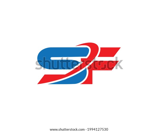 Sf Letter Logo Design Creative Modern Stock Vector (Royalty Free ...