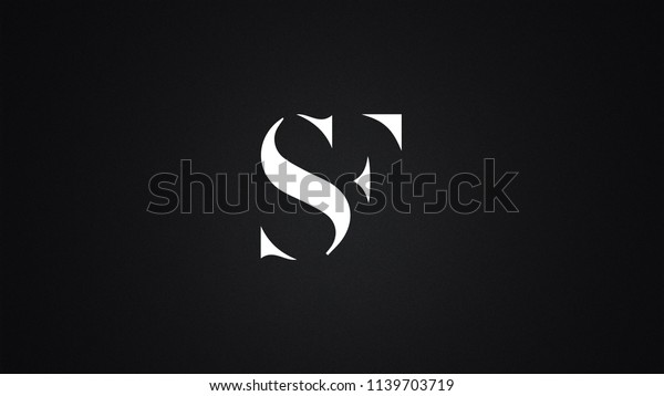 Sf Letter Logo Design Template Vector Stock Vector (Royalty Free ...