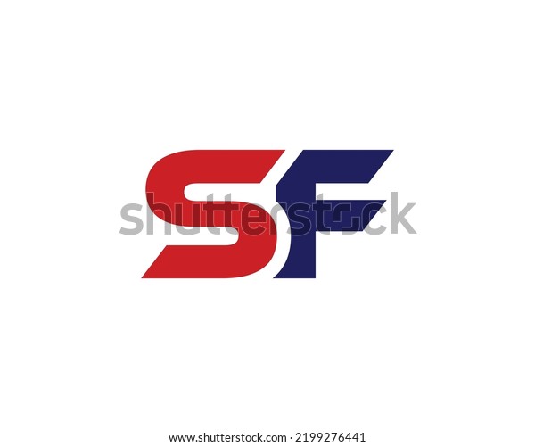 Sf Logo Design Vector Template Stock Vector (Royalty Free) 2199276441 ...