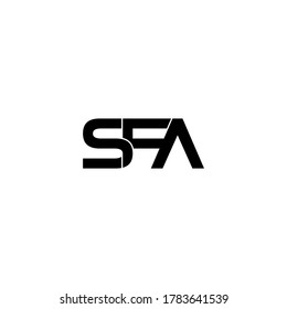 Sfa Letter Original Monogram Logo Design Stock Vector (Royalty Free ...