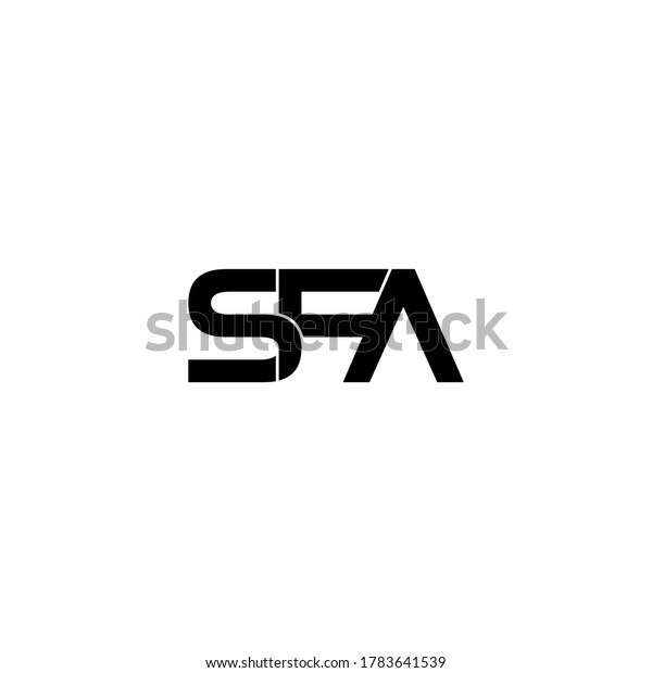Sfa Letter Original Monogram Logo Design Stock Vector (Royalty Free ...