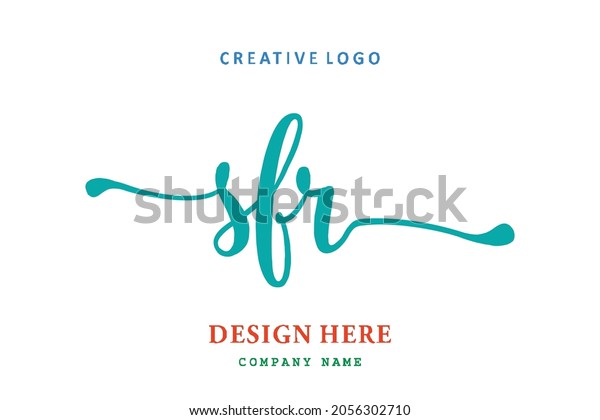 Sfr Lettering Logo Simple Easy Understand Stock Vector (Royalty Free ...