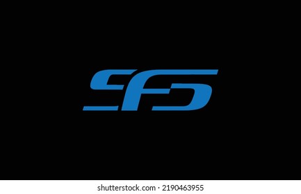 Sfs Logo Design Abstract Geometric Vector Stock Vector (Royalty Free ...