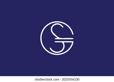 Sg Elegant Logo Initials Company Vector Stock Vector (Royalty Free ...