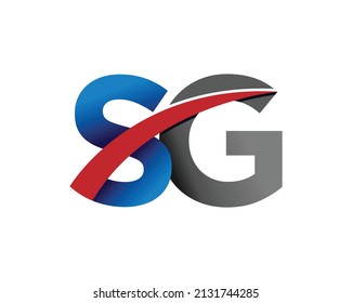 Sg Letter Logo Design Vector Icon Stock Vector (Royalty Free ...