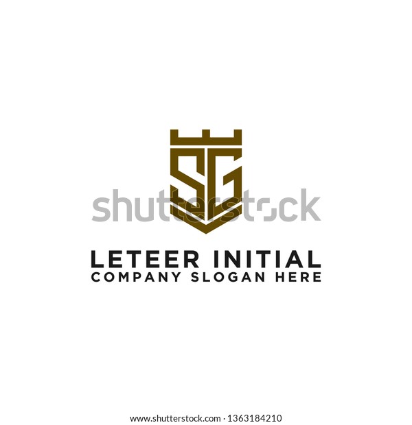 Sg Letters Initial Icon Logo Design Stock Vector (Royalty Free ...