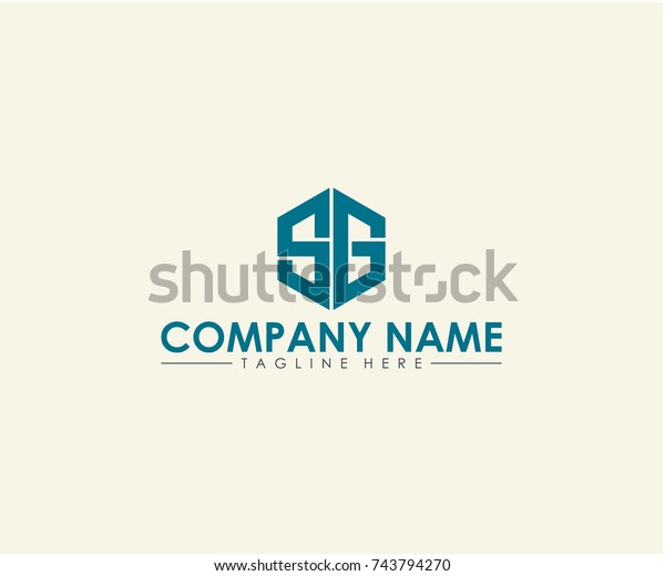 Sg Logo Design Stock Vector (Royalty Free) 743794270 | Shutterstock