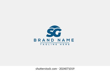 Sg Logo Design Template Vector Graphic Stock Vector (Royalty Free ...