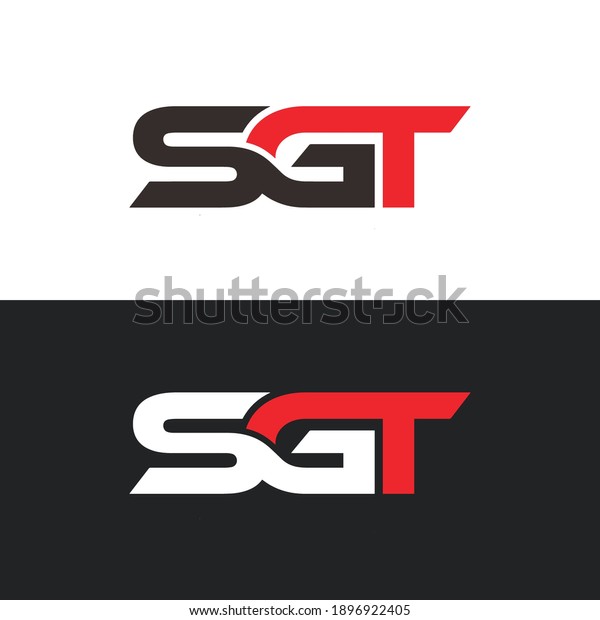 Sgt Letter Logo Design Vector Stock Vector (Royalty Free) 1896922405 ...