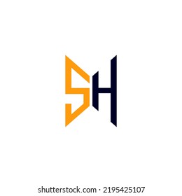 Sh Letter Logo Creative Design Vector Stock Vector (Royalty Free ...