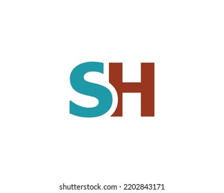 Sh Logo Design Vector Template Stock Vector (Royalty Free) 2202843171 ...