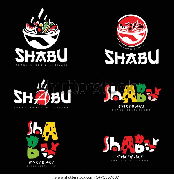 Shabu Sukiyaki Logo Vector: เวกเตอร์สต็อก (ปลอดค่าลิขสิทธิ์) 1471357637 ...