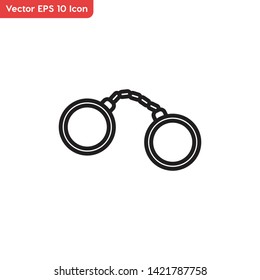Vector Icons Handcuffshandcuffcrime Law Concepthandcuff Criminal 库存矢量图 ...
