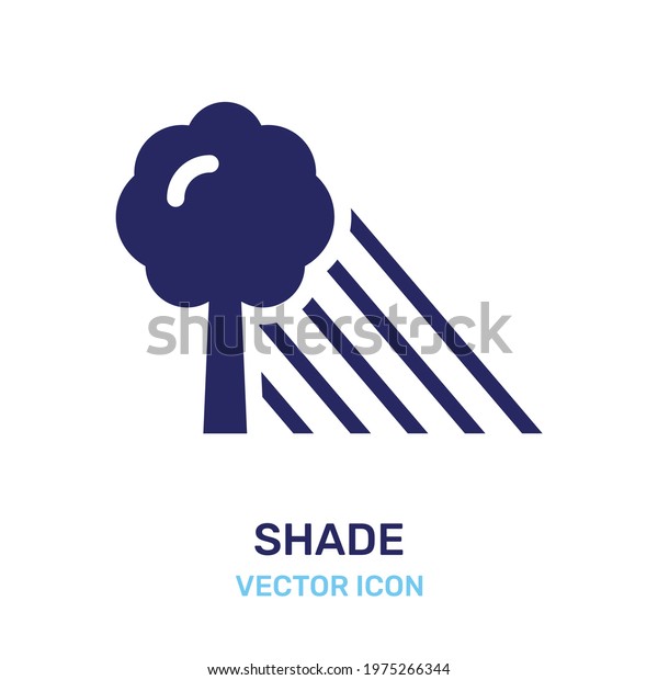 Shade Tree Icon Vector Illustration Stock Vector (Royalty Free ...