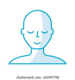 Shadow Blue Bald Man Stock Vector (Royalty Free) 651997798 | Shutterstock