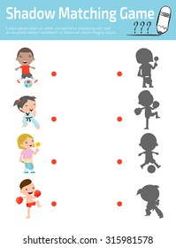 Shadow Matching Game Kids Visual Game: เวกเตอร์สต็อก (ปลอดค่าลิขสิทธิ์ ...