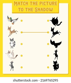 Shadow Matching Game Template Illustration Stock Vector (Royalty Free ...