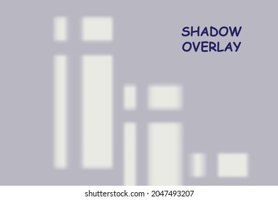 Shadow Overlay Background Windows Shadow Ventilation Stock Vector ...