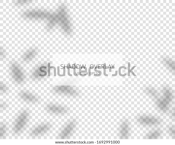 Shadow Overlay Effect Natural Shadows Isolated Stock Vector (Royalty ...