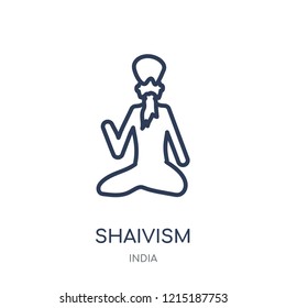 Shaivism Icon Shaivism Linear Symbol Design Stock Vector (Royalty Free ...