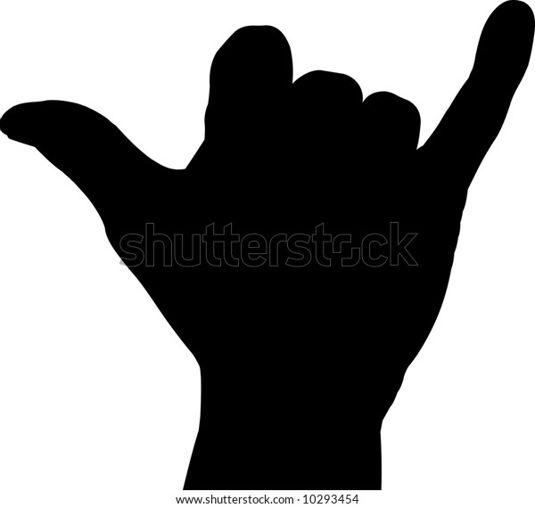 Vector de stock (libre de regalías) sobre Shaka Hand Sign10293454