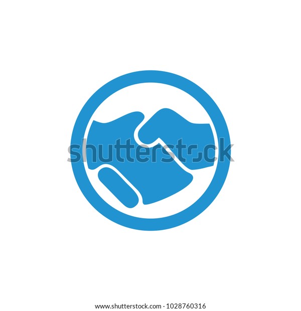 Shake Hand Circle Symbol Logo Vector Stock Vector (Royalty Free ...