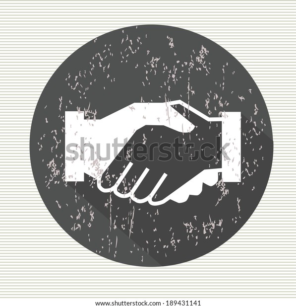 Shake Hands Symbolvector Stock Vector (Royalty Free) 189431141 ...
