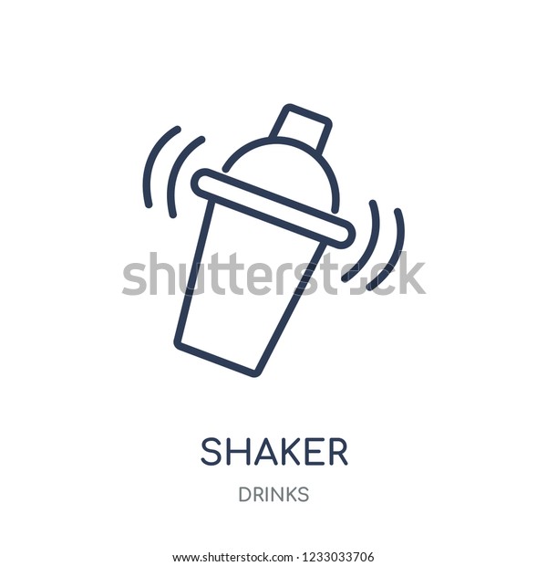 Shaker Icon Shaker Linear Symbol Design Stock Vector (Royalty Free ...