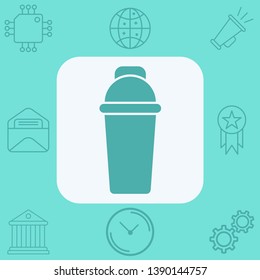 Shaker Vector Icon Sign Symbol Stock Vector (Royalty Free) 1390144757 ...