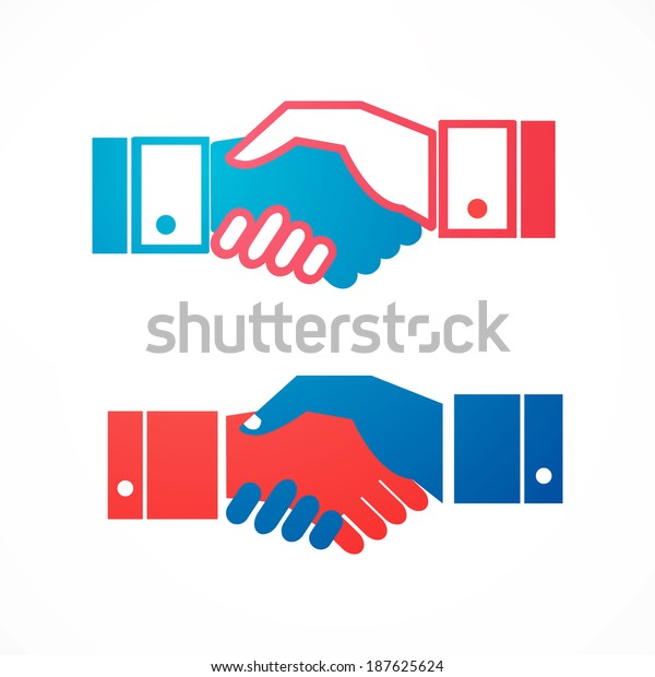 Shaking Hands Vector Illustration Stock Vector (Royalty Free) 187625624 ...