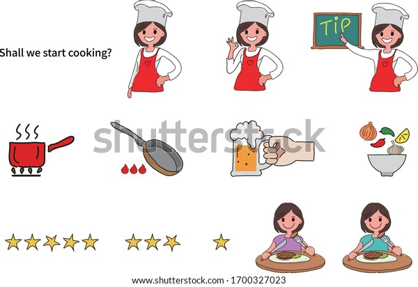Shall We Start Cooking Today Cook Stock Vector (Royalty Free ...