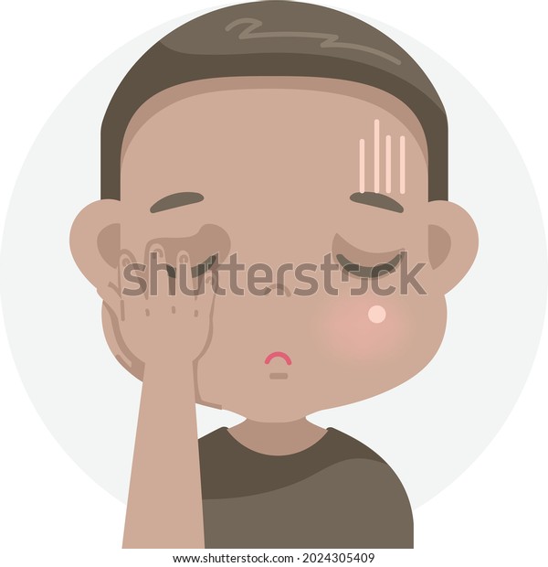 Shame Kid Negative Emotions Set African Stock Vector (Royalty Free ...