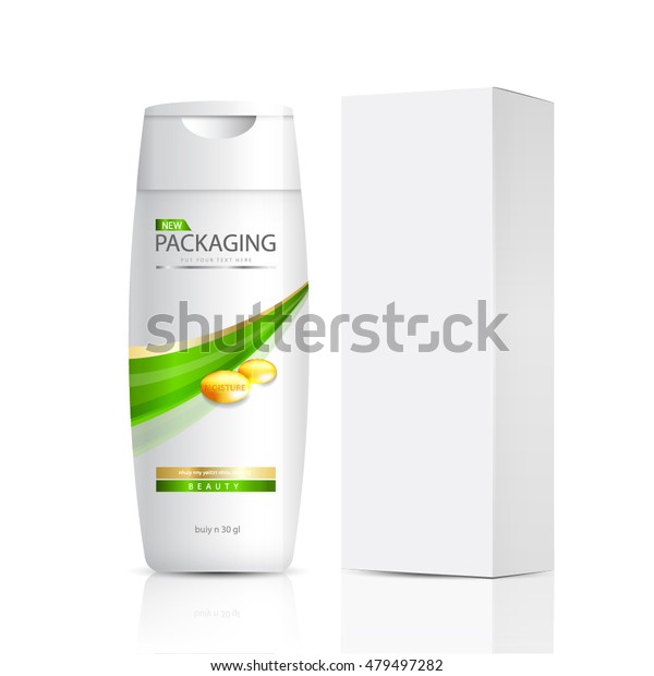 Shampoo Bottle Template Design Vector Illustration Stock Vector ...