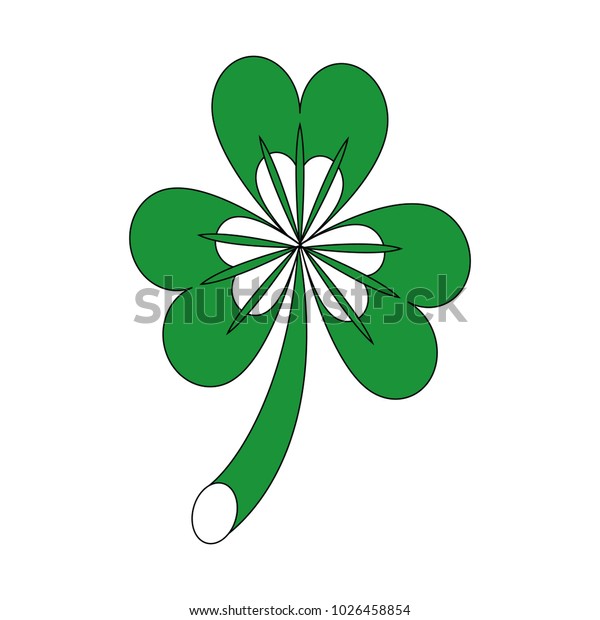 Shamrock Clover Symbol Stock Vector (Royalty Free) 1026458854 ...