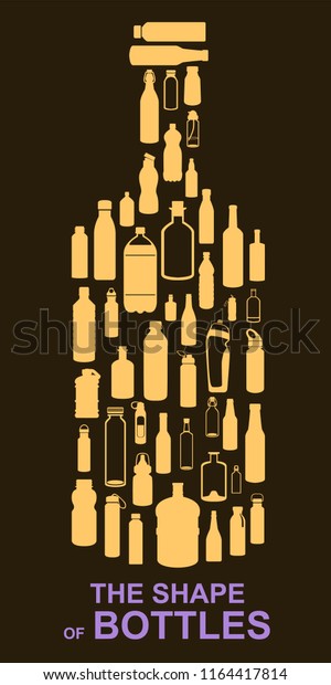 Shape Bottles Stock Vector (Royalty Free) 1164417814 | Shutterstock