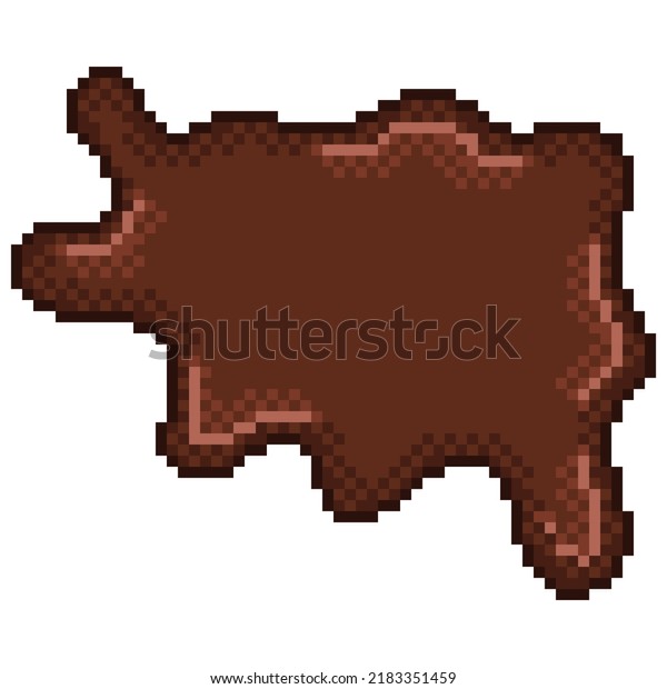 Shape Chocolate Pixel Art Vector Illustration: เวกเตอร์สต็อก (ปลอดค่า ...
